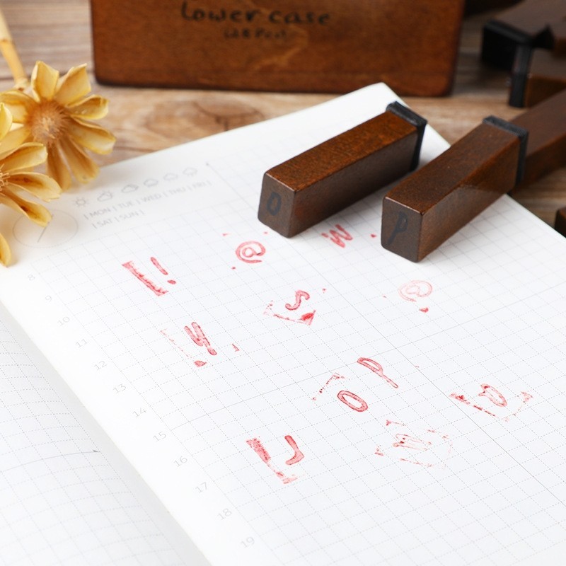 28-piece Vintage Letter Stamp Set (Capital Letters)
